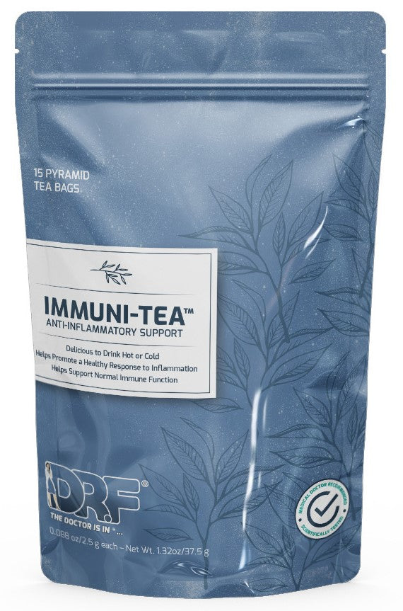 Immuni-Tea Anti-Inflammatory Support Tea by Dr. Farrah - 15 Ct Pouch ...
