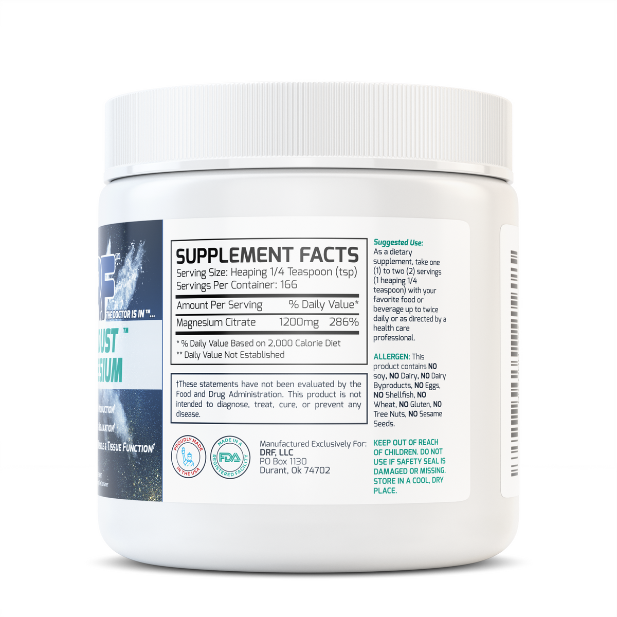Dr. Farrah® - Pixie Dust / Magnesium Citrate | Labels may vary due to ...